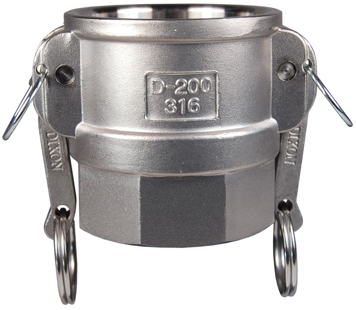 Dixon Type D 3 IN SS Cam & Groove Coupler (Coupler x Female NPT) | Hose ...